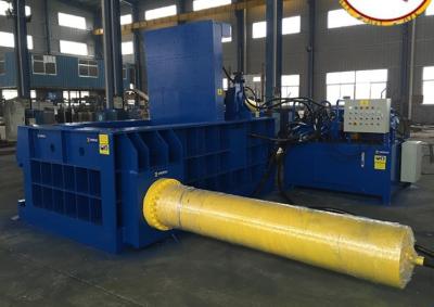 China Scrap Metal Hydraulic Press Machine 120T Capacity Hydraulic Baler 450 x 450mm Size for sale