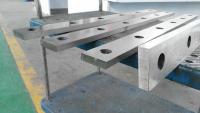 China Precision Machined Metal Shear Blades with 5mm to 20mm Blade Thickness for Wear Resistant And Long-lasting Shearing for sale