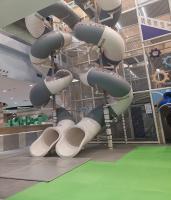 China ODM Style 7.2m Kids Indoor Playground Equipment Attractive Slide For Birthday Party for sale