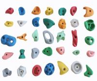 China Yellow Red CE Fiberglass Rock Climbing Holds For Professional Climbing Panel for sale