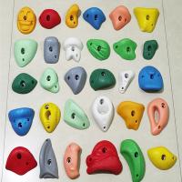 China Yellow Red CE Fiberglass Rock Climbing Holds For Professional Climbing Panel for sale