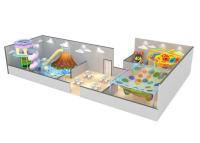 China PVC Foamed Indoor Preschool Playground Equipment Kids Play Toys With Rope Climbing for sale