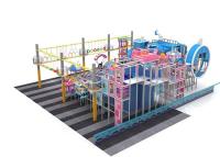 China PVC Foamed Large Indoor Play Structures Playground Kids Adventure Couse For Play Center for sale