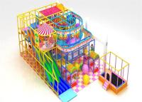 China Candy Themed  Playground Systems  Amusement Park Equipment With Rainbow Slide for sale