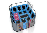 China Small  Kids Indoor Trampoline Soft Padded Customized Space  With Enclosure for sale