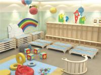 China HaiXun Kindergarten Classroom Furniture Table And Chairs  Rounded Edge for sale