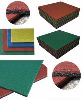 China Soundabsorb Playground Flooring Mats , Rubber Outdoor Mat For Playground for sale