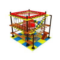 China Team Building Adventure High Ropes Course 2.4m Layer Height Multifunction for sale