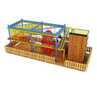 China Team Building Adventure High Ropes Course 2.4m Layer Height Multifunction for sale