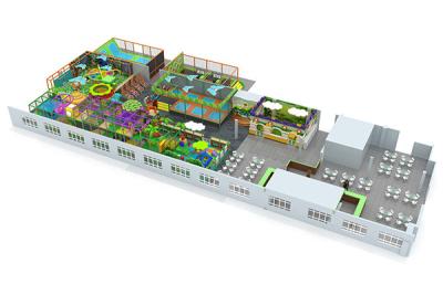 China Rainbow Rope Kids Indoor Playground Equipment Jungle Gym Multilevel for sale