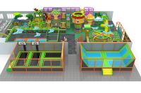China Rainbow Rope Kids Indoor Playground Equipment Jungle Gym Multilevel for sale