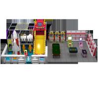 China Space Themed Kids Indoor Playground Equipment Wide Slide For Kindergarten for sale