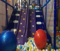 China Space Themed Kids Indoor Playground Equipment 4.5m Height With Fiberglass Slide for sale