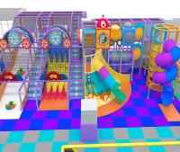 China Space Themed Kids Indoor Playground Equipment 4.5m Height With Fiberglass Slide for sale
