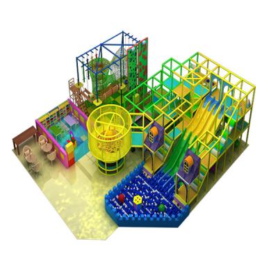China Fireproof Kids Indoor Playground Equipment With Rock Climbing Wall for sale