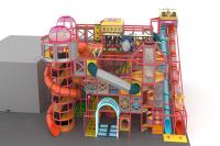 China Giant Slides Kids Indoor Playground Equipment Fireresistant 8m Hight for sale