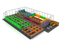 China Adults Slam Dunk Trampoline Park PP Trampoline Matress 1m Height for sale