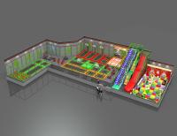 China Olympic Trampoline Park Equipment With Ninja Course OEM Available for sale