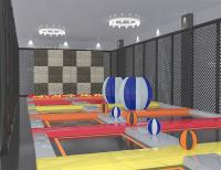 China Climbing Wall Outdoor Playset With Trampoline PP Material Waterproof for sale