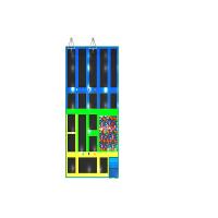 China Carbon Steel Trampoline Park Playground , Kids Exercise Trampoline With Foam Pit for sale