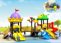 China OEM Kids Plastic Playground Equipment , Skidproof Jungle Gym Outdoor Playground for sale