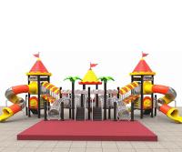 China Staticproof Kids Playground Slide , Large Plastic Tube Slides Fadeless for sale