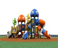 China Alien Themed Kids Plastic Playground Equipment Static Resistant Skid Resistant for sale