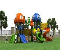 China Alien Themed Kids Plastic Playground Equipment Static Resistant Skid Resistant for sale