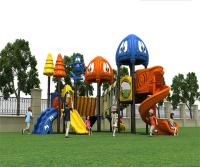 China Alien Themed Kids Plastic Playground Equipment Static Resistant Skid Resistant for sale
