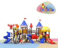 China Residential Kids Plastic Playground Equipment Antistatic Antiskid Crackproof for sale