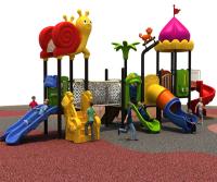 China Multilane Kids Plastic Playground Equipment EU Standard Anticrack for sale