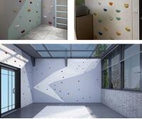 China Reinforced Indoor Climbing Wall Panels , Plastic Rock Wall For Swing Set for sale