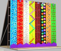 China Resin Automatic Belay Climbing Wall , Plywood Artificial Rock Climbing for sale