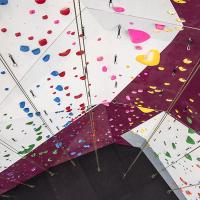China Artificial Auto Belay Climbing Wall Resin Material For Amusement Park for sale