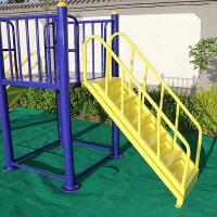 China 1.7m Commercial Outdoor Fitness Equipment , TUV Outdoor Plastic Slide for sale