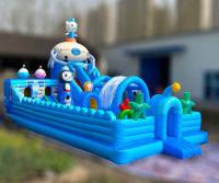 China PVC Kids Inflatable Bouncer With Ball Pit And Slide Fire Resistance for sale