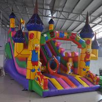 China Commercial Inflatable Bouncers With Slide , TUV Slip And Slide Jumping Castle for sale