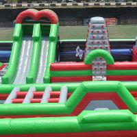 China UV Proof Kids Inflatable Bouncer , Fireproof Childrens Bouncy Castle With Slide for sale