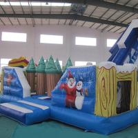 China ODM Kids Inflatable Bouncer , 0.55 PVC Indoor Large Bouncy Castle With Slide for sale