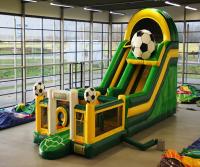 China Playground Kids Inflatable Bouncer , OEM Inflatable Slide And Bounce House for sale