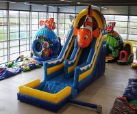 China Playground Kids Inflatable Bouncer , OEM Inflatable Slide And Bounce House for sale