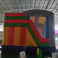 China Small Bouncy Castle With Slide PVC Material Digital Printed Waterproof for sale