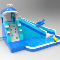 China Plato Kids Inflatable Bouncer , ODM Commercial Bounce House Water Slide for sale