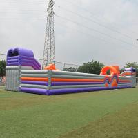 China Outdoor Kids Inflatable Bouncer Anti UV With Multi Obstacles TUV Approved for sale