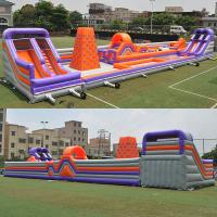 China Outdoor Kids Inflatable Bouncer Anti UV With Multi Obstacles TUV Approved for sale