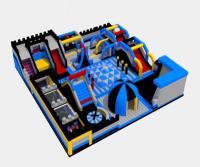 China Commercial Bounce House With Climbing Wall UV Resistant Plato Material for sale