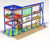 China Multilevel Adventure Rope Course Outdoor With Balance Bridge for sale