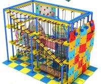 China Lanyard Indoor Aerial Obstacle Course , High Level Playground Climbing Rope for sale