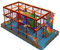China Karabiner Adventure Rope Course , High Ropes Training Course Multipurpose for sale