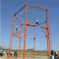 China Multifunction Rope Bridge Obstacle Course Galvanized Steel Materil for sale